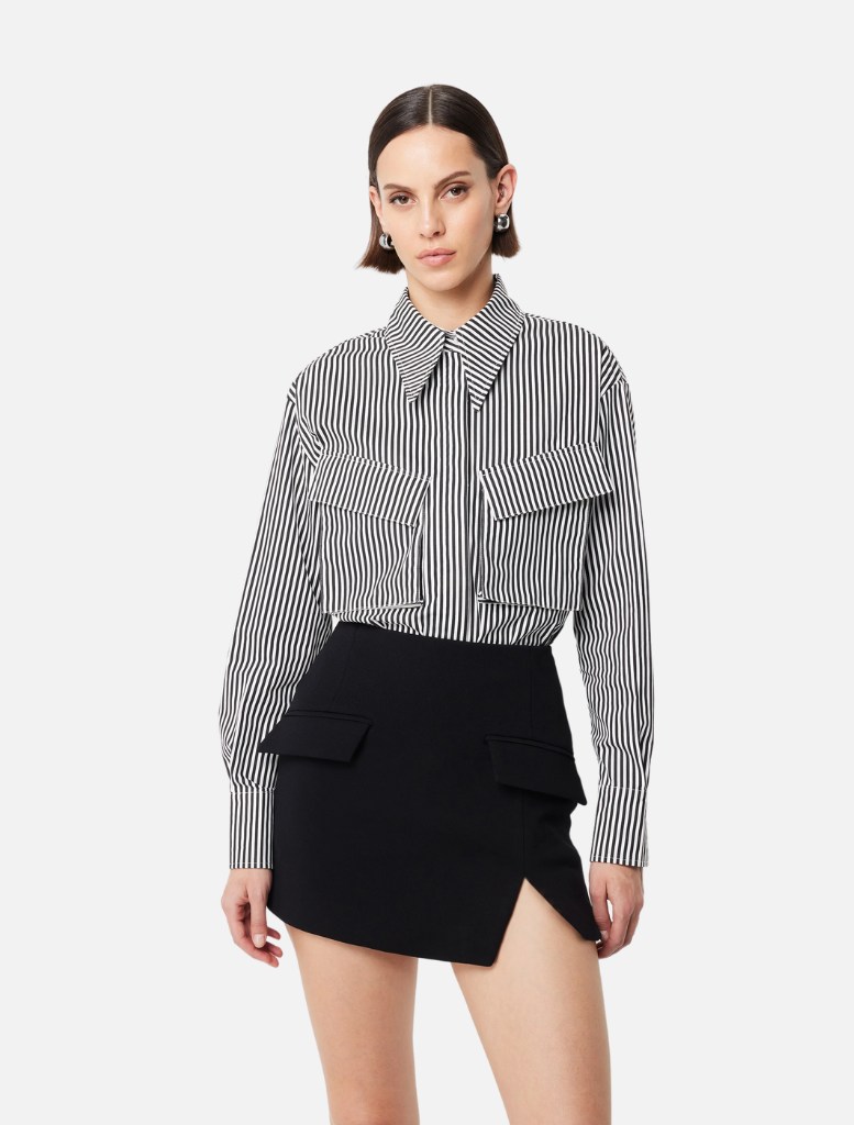 Tudor Shirt - Black/White Stripe