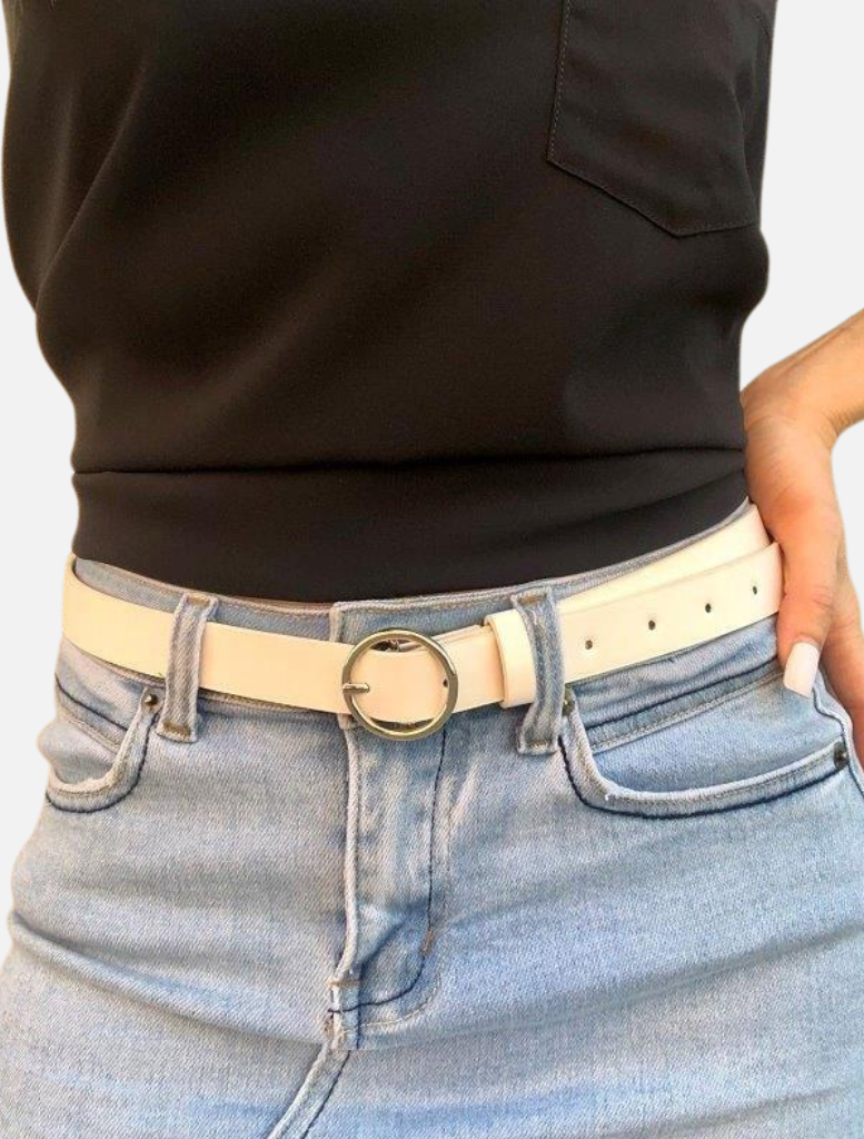 Lila Circle Belt - White – Insurge Clothing