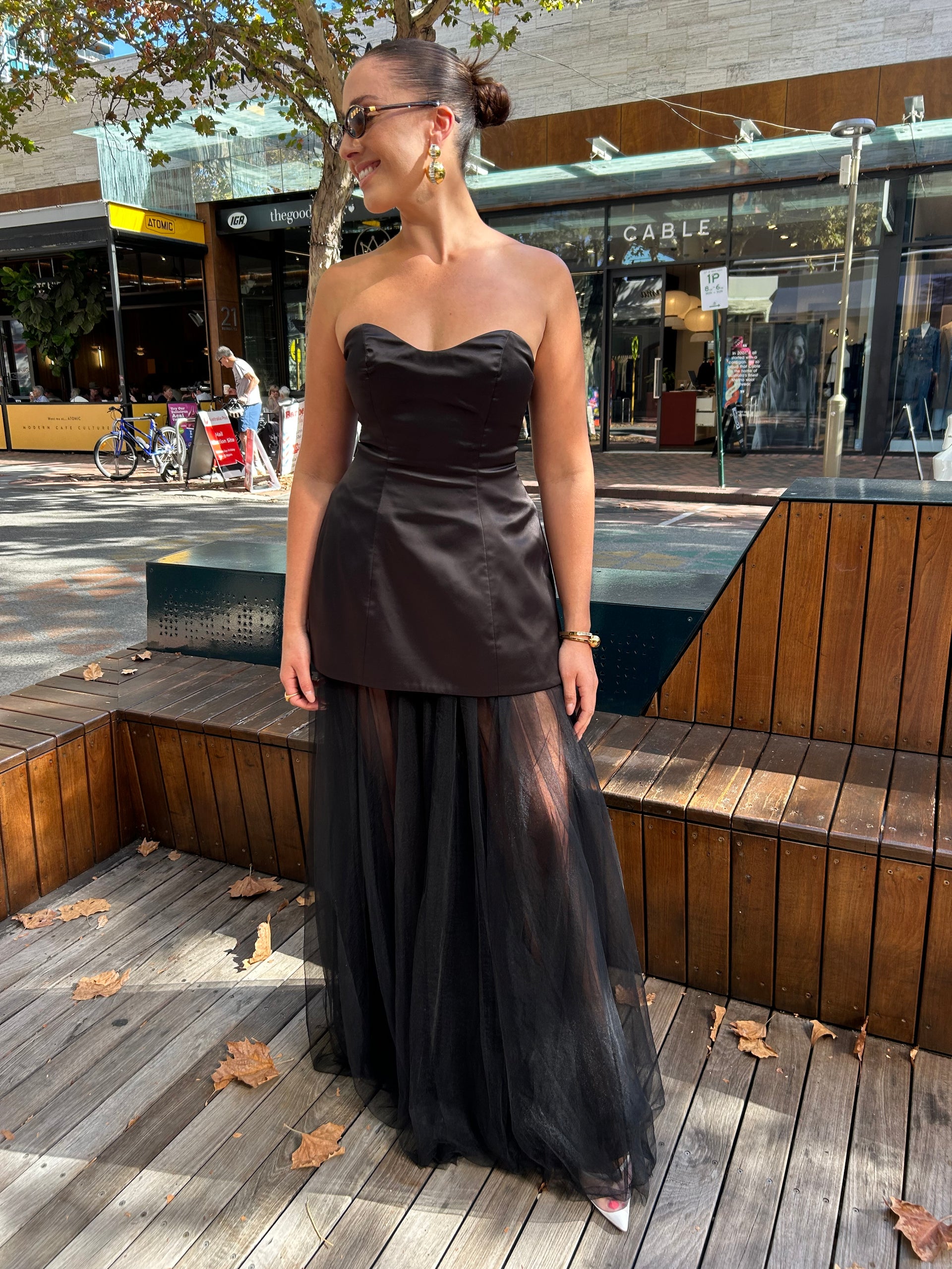 La Lune Ruched Halter Maxi Dress - Iceberg Blue